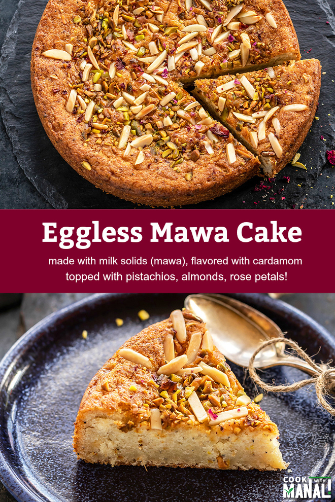 Eggless Mawa Cake - Cook With Manali