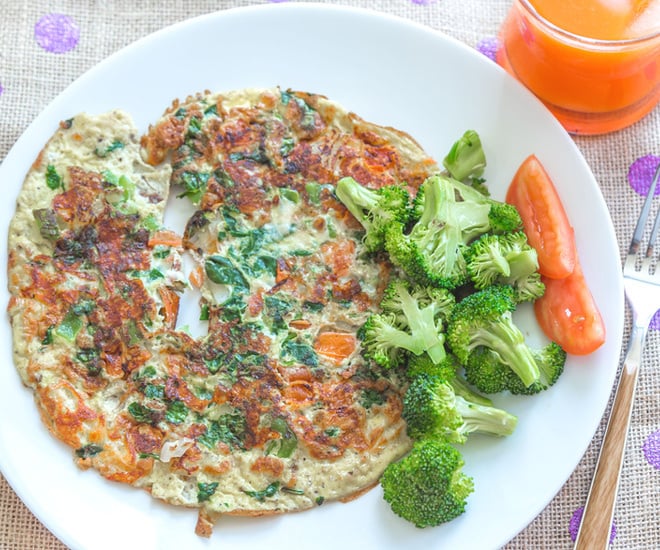 Vegetable Cheese Omelette - Cook With Manali Vegetable Cheese Omelette - Cook With Manali