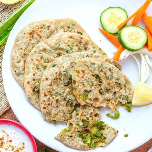 Peas Paratha - Matar Paratha - Cook With Manali