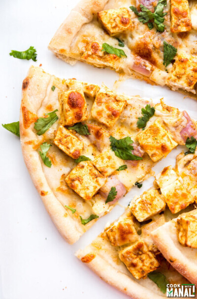 Paneer Tikka Pizza - Cook With Manali