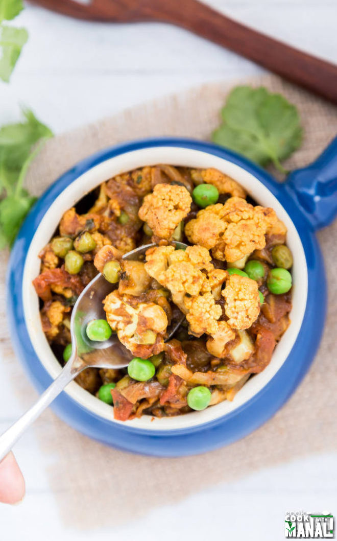 Gobi Matar Masala - Cook With Manali