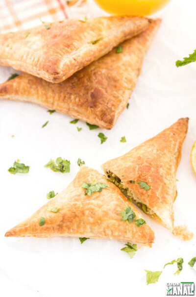 Indian Paneer Puff - Cook With Manali