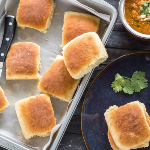 Homemade Pav - Cook With Manali