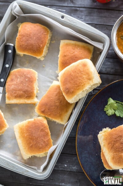 Homemade Pav - Cook With Manali