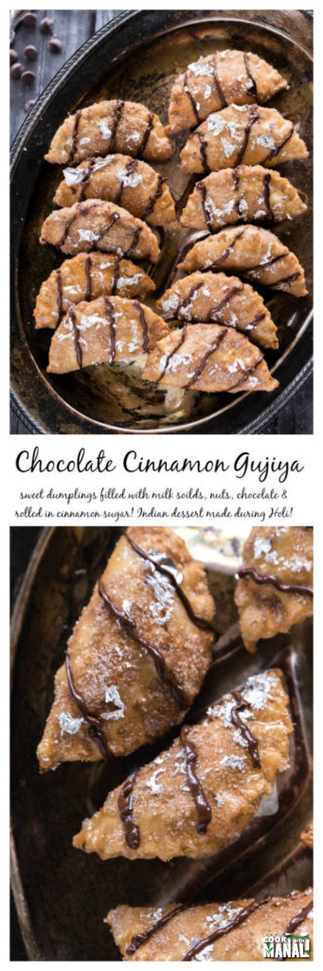 Chocolate Cinnamon Gujiya - Cook With Manali
