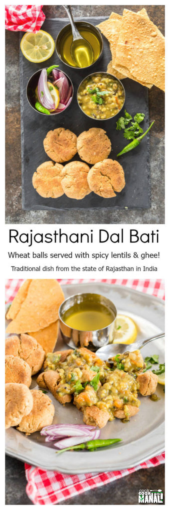 Rajasthani Dal Bati - Cook With Manali