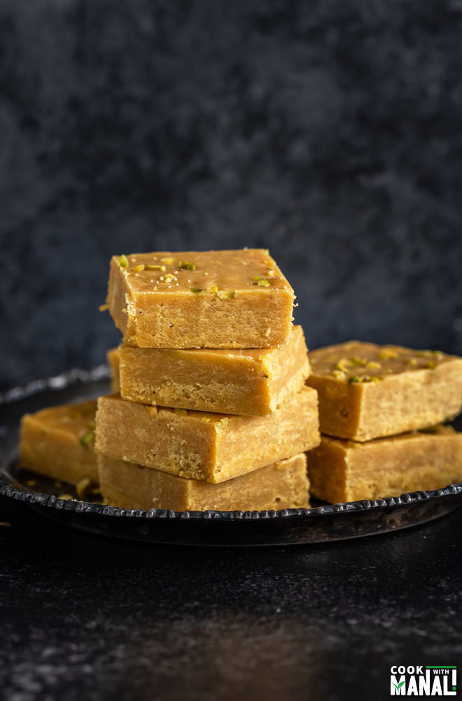 Besan Burfi - Cook With Manali