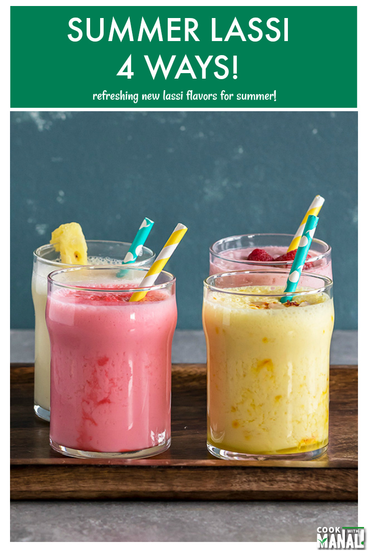 Summer Lassi - 4 Ways! - Cook With Manali