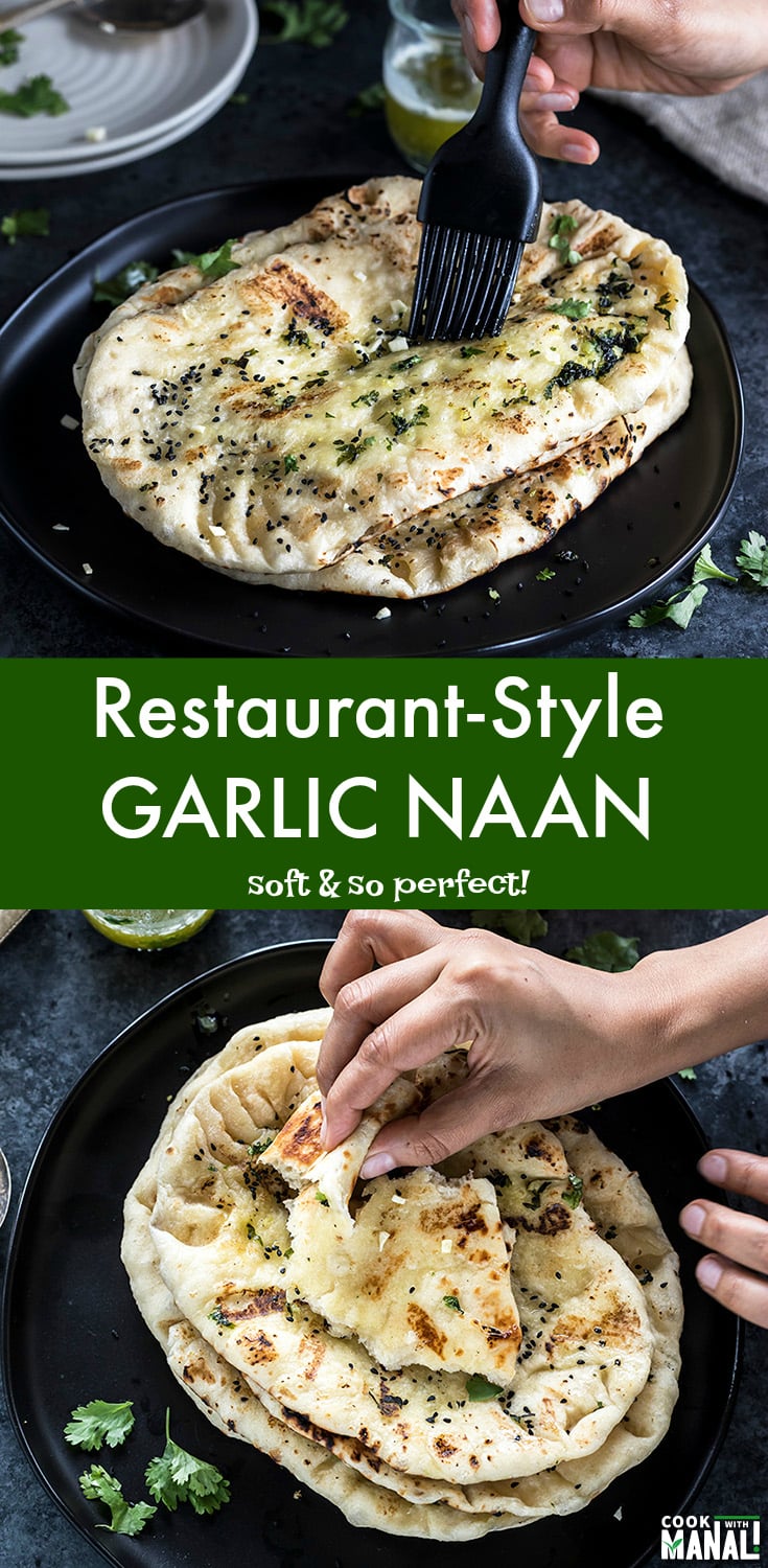 Restaurant Style Garlic Naan - Cook With Manali