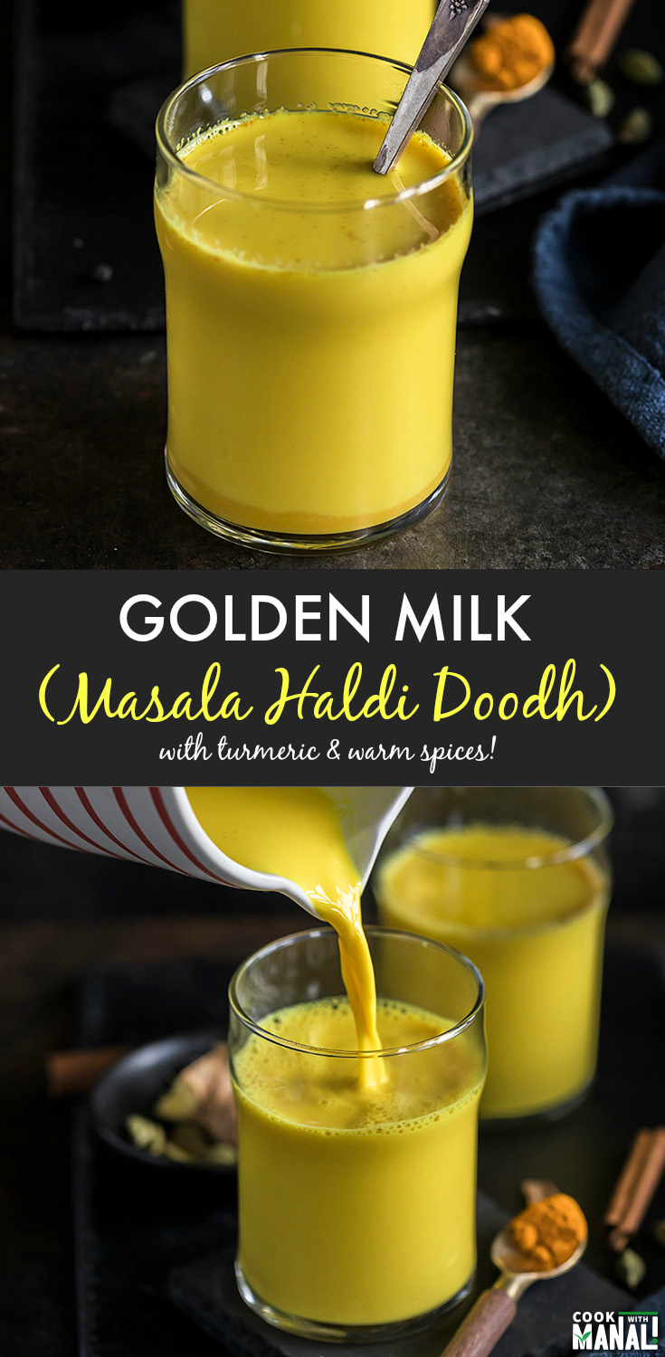 Golden Milk (Masala Haldi Doodh) - Cook With Manali