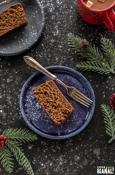Vegan Gingerbread Cake - Cook With Manali