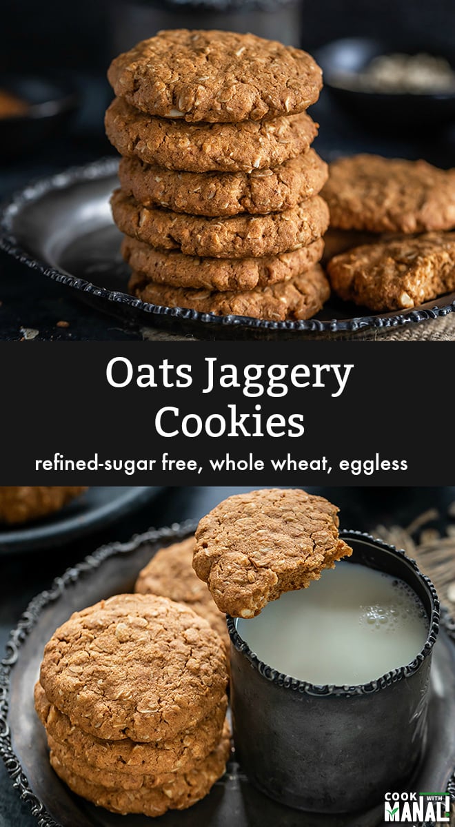 Oats Jaggery Cookies - Cook With Manali