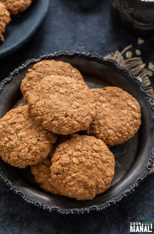 Oats Jaggery Cookies - Cook With Manali
