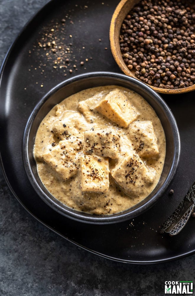 Paneer Kali Mirch (Black Pepper Paneer) - Cook With Manali