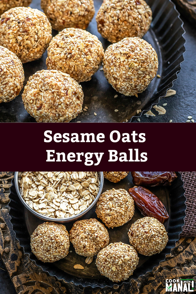 Sesame Oats Ladoo - Cook With Manali