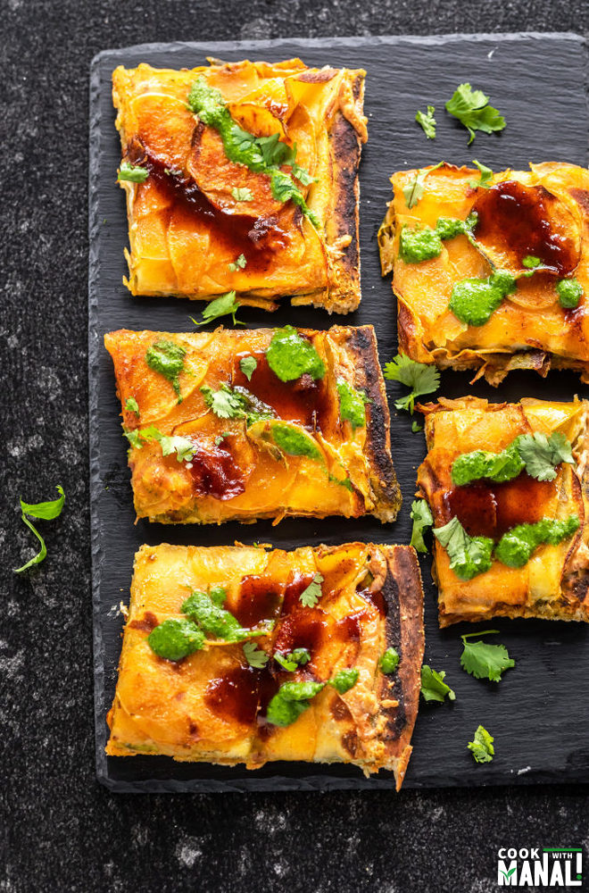 Aloo Chaat Pizza - Cook With Manali