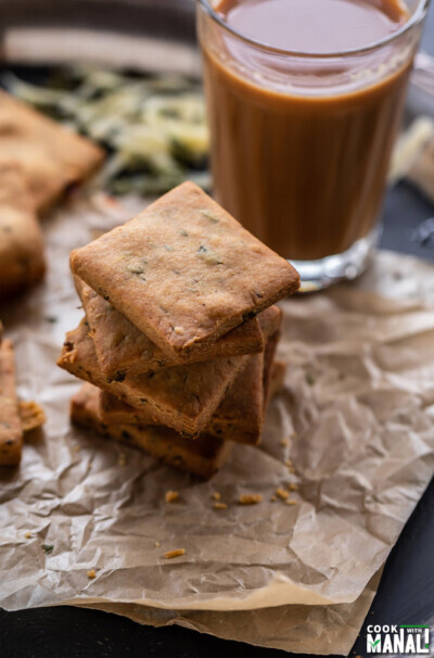 Masala Cheese Cookies - Cook With Manali