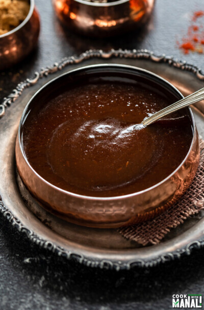 Sweet Tamarind Chutney (Imli Chutney) - Cook With Manali