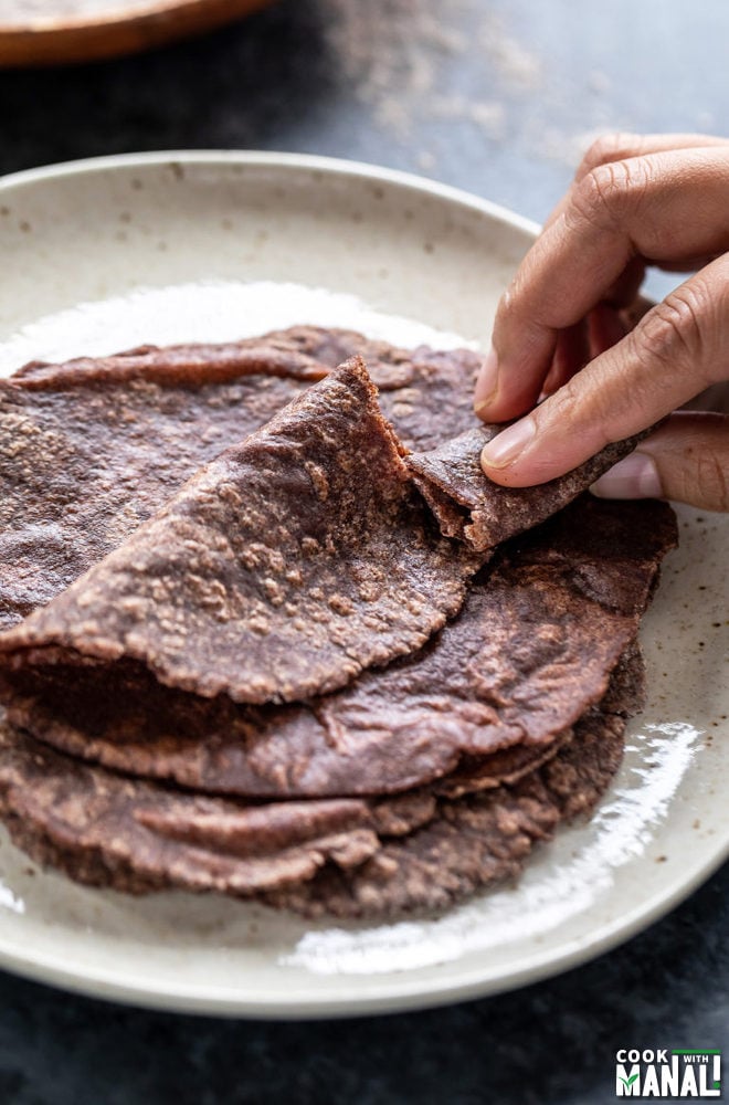 Ragi Roti - Cook With Manali