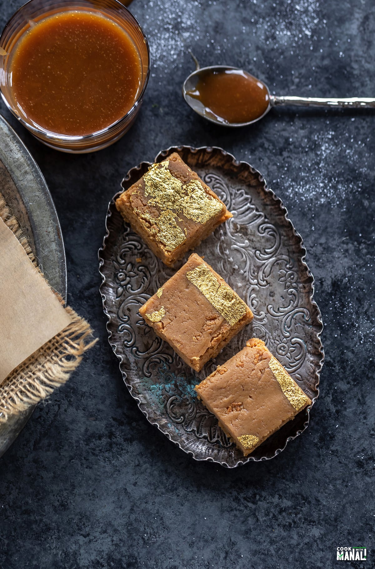 Salted Caramel Cinnamon Burfi - Cook With Manali
