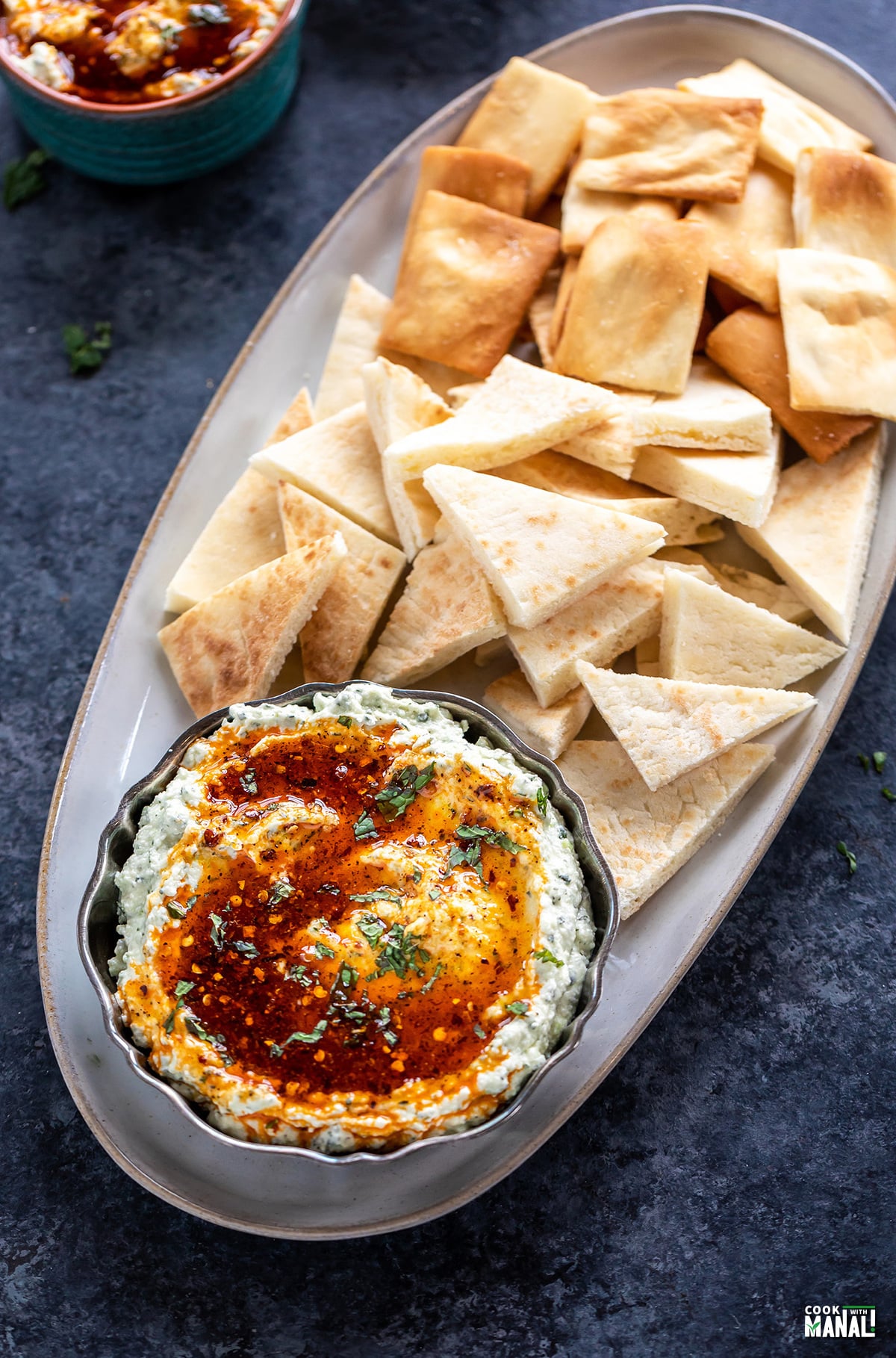 Whipped Paneer Dip with Spicy Honey - Cook With Manali