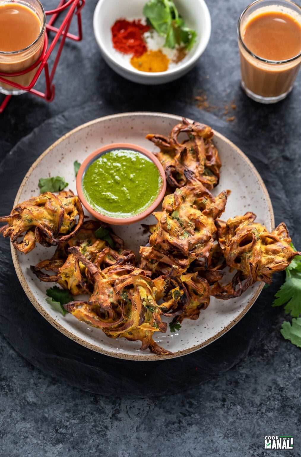 Air Fryer Onion Pakoda - Cook With Manali