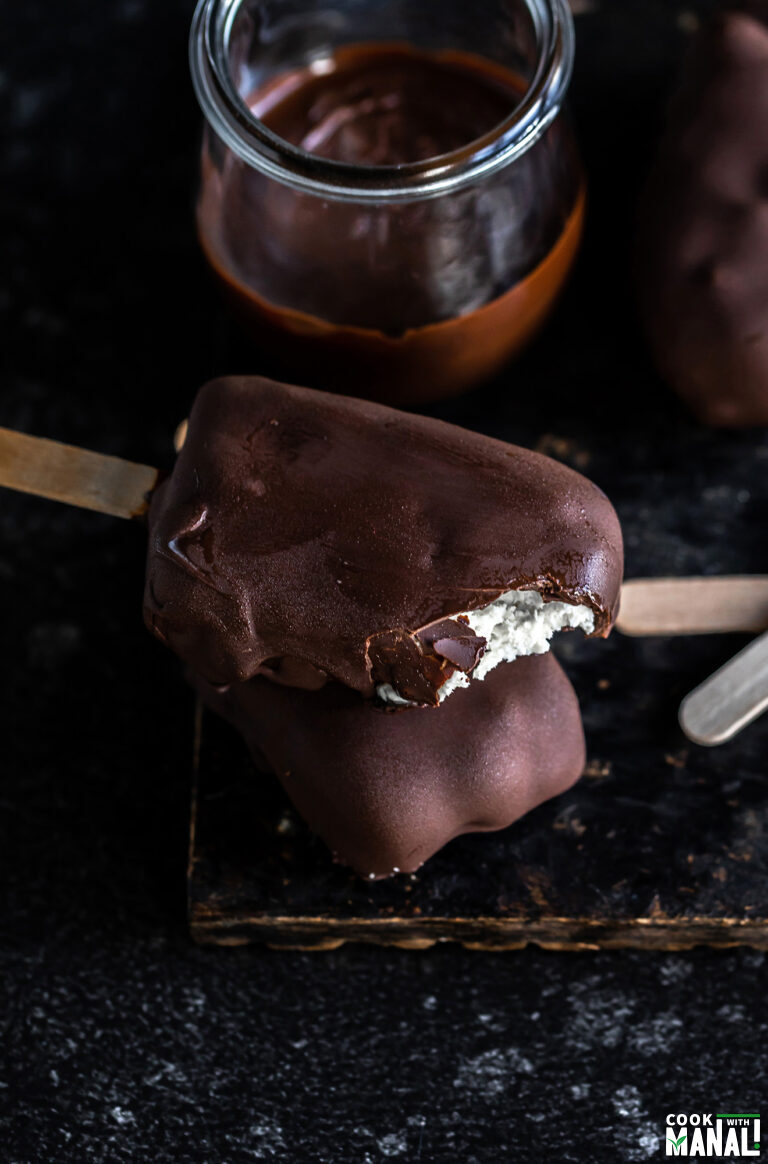 Homemade Choco Bar Ice Cream - Cook With Manali