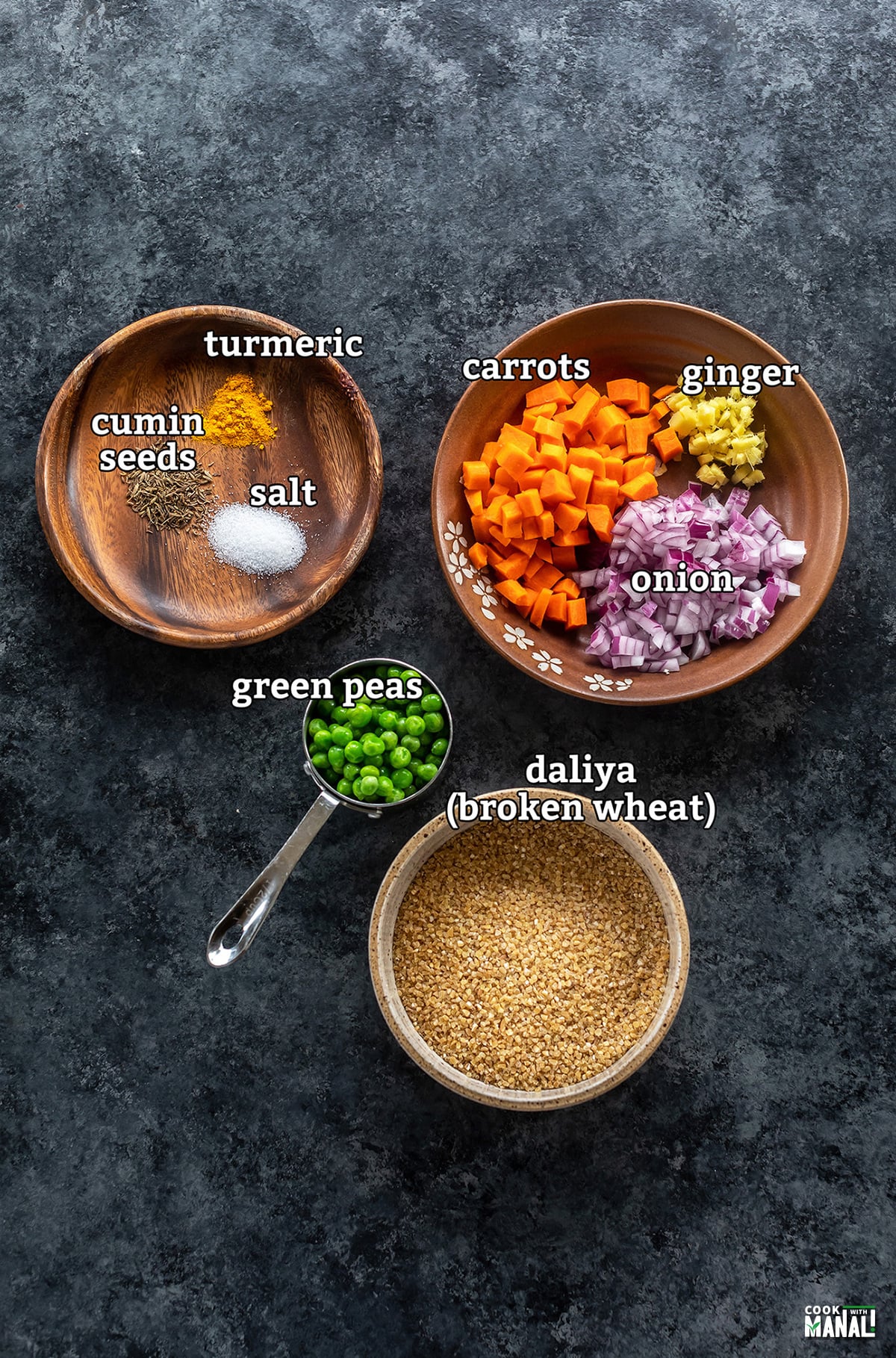 Instant Pot Vegetable Daliya (Broken Wheat Khichdi) - Cook With Manali