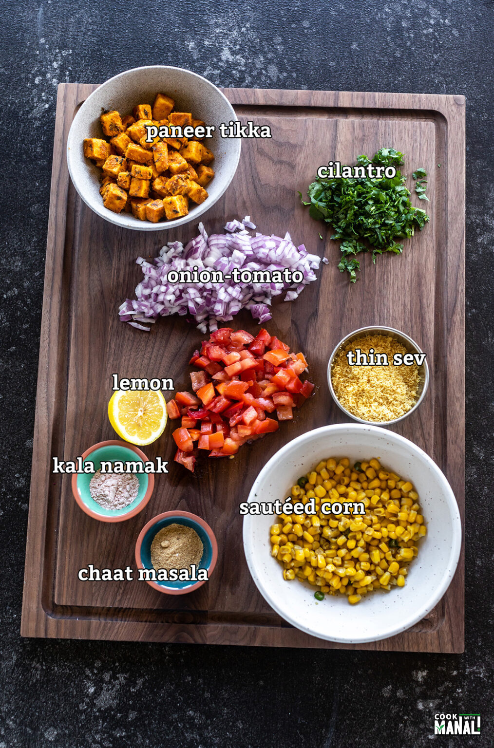 Paneer Tikka Corn Chaat - Cook With Manali