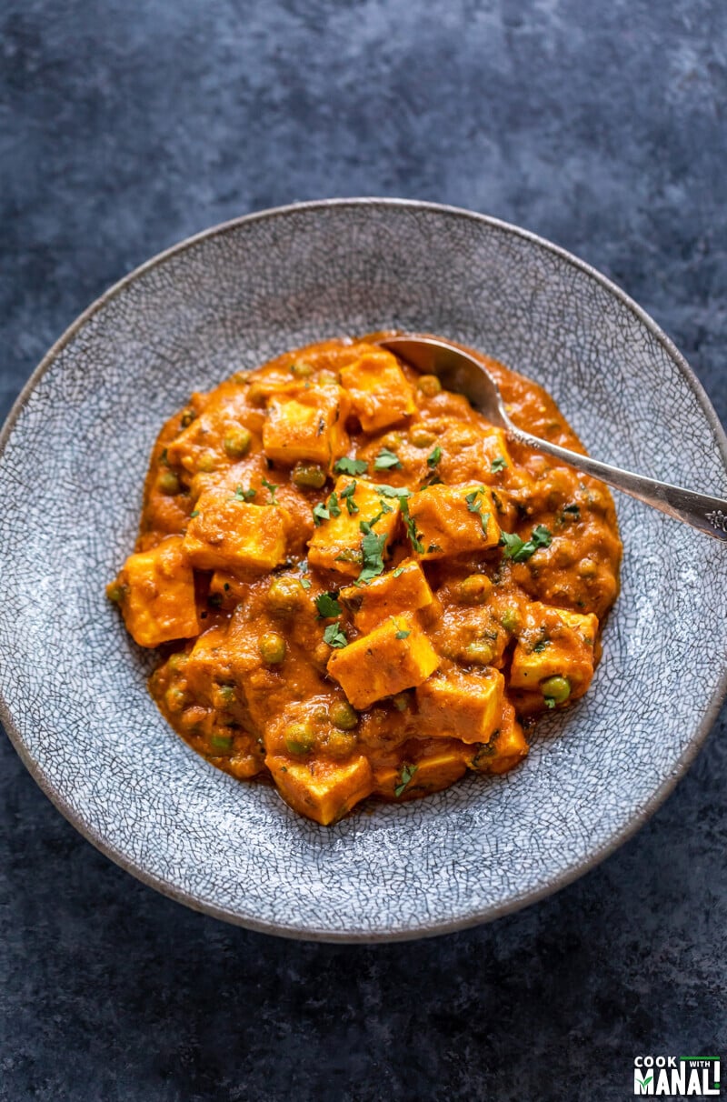 Matar Paneer Recipe - Cook With Manali