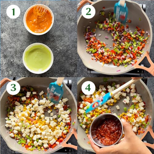 Cheesy Schezwan Paneer Sliders - Cook With Manali